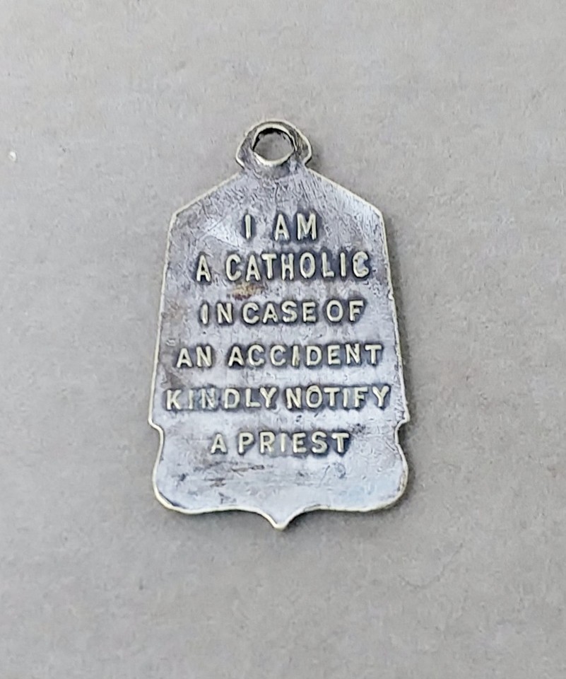 Catholic Religious Medal - I AM CATHOLIC CALL PRIEST Saint Christopher ...
