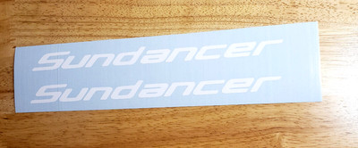 SUNDANCER Sea Ray Boat Decals stickers gloss white 19" FAST USA | eBay