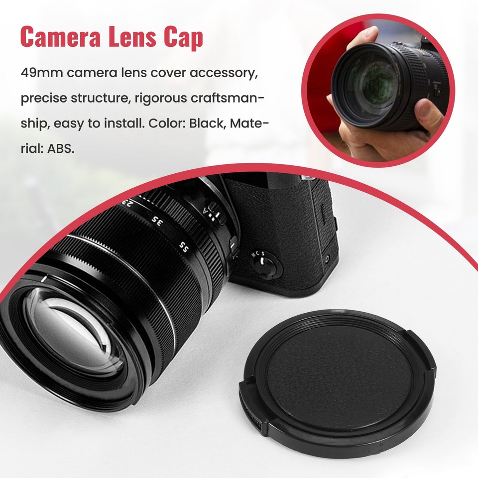 Univeral 10pcs 49mm Center Pinch Front Lens For DSLR Camera L7Q29591 ...