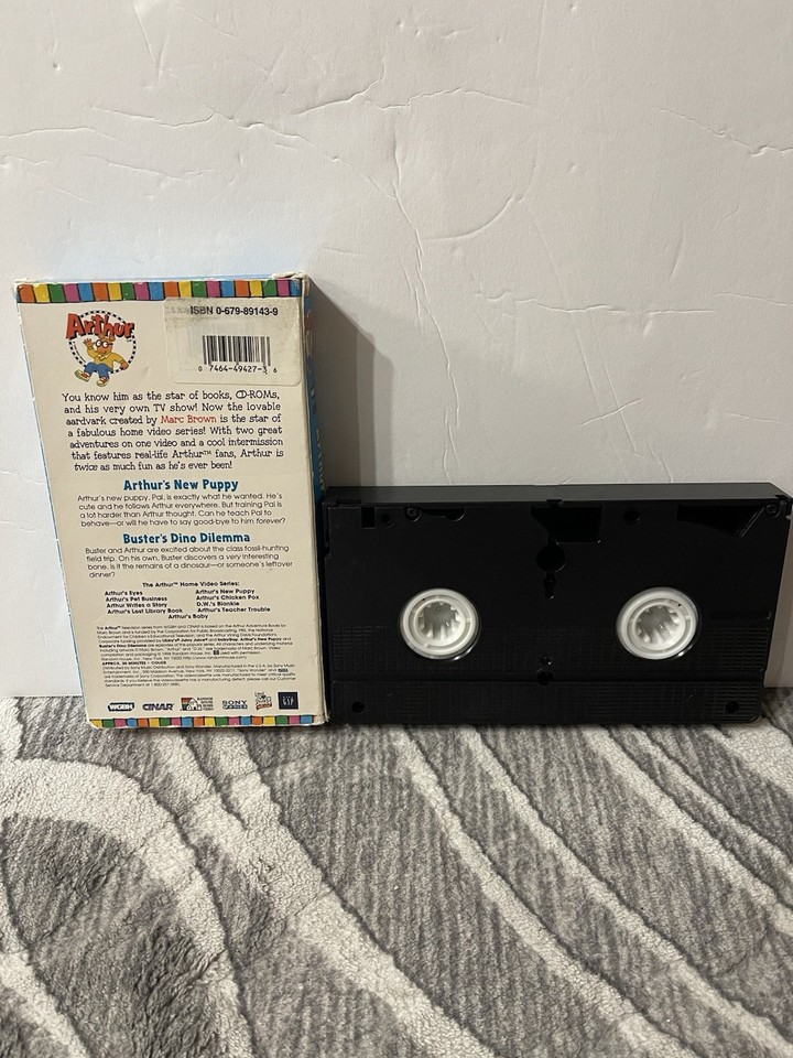 Arthur's New Puppy VHS 1998 Kids Animation Original Release Sony Wonder ...