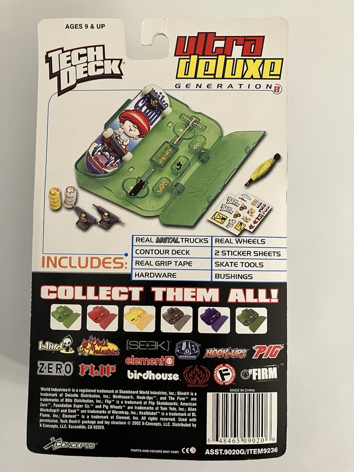 Tech Deck Ultra Deluxe Hook-Ups Dream Girl Anime 2002 X-Concepts ...