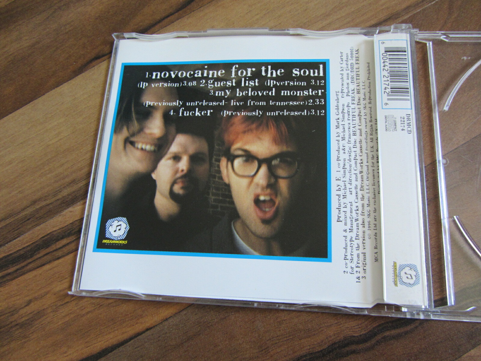 EELS Novocaine For The Soul OOP 1996 EUROPEAN CD single non album track ...