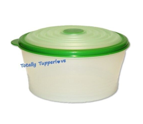 Tupperware Stuffables Bowl Large Deep Round 8 Cups Green & Frosted ...