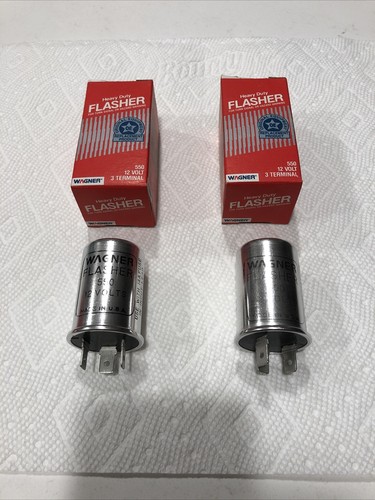 2 New Wagner 550 Heavy Duty 12V Flashers 3 Terminal | eBay