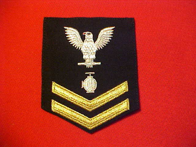 US Navy - Male Utilitiesman 2nd Class GOLD Crow E-5 Serge | eBay