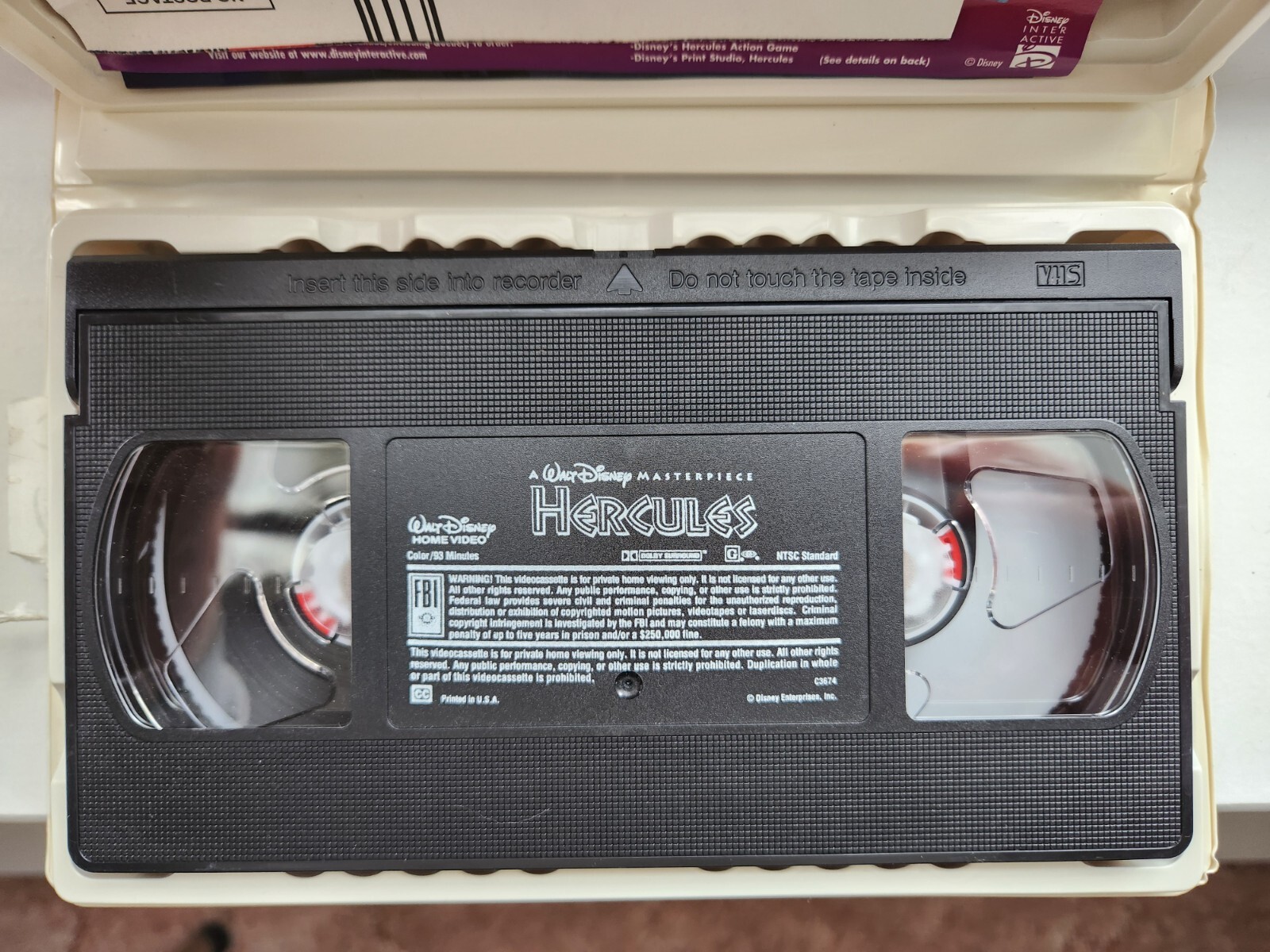 Hercules (VHS, 1998) Walt Disney Masterpiece Hi-Fi Stero 786936020205 ...