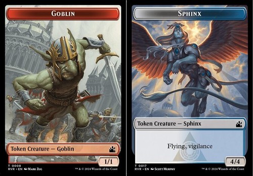 1x Goblin (8) // Sphinx (17) Token - Foil MTG Ravnica Remastered NM Magic Foil | eBay