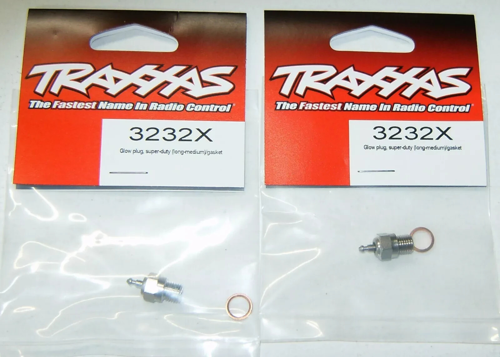 Traxxas Super Duty Glow Plug Plugs (2) Two TRA3232X Long Medium For ...