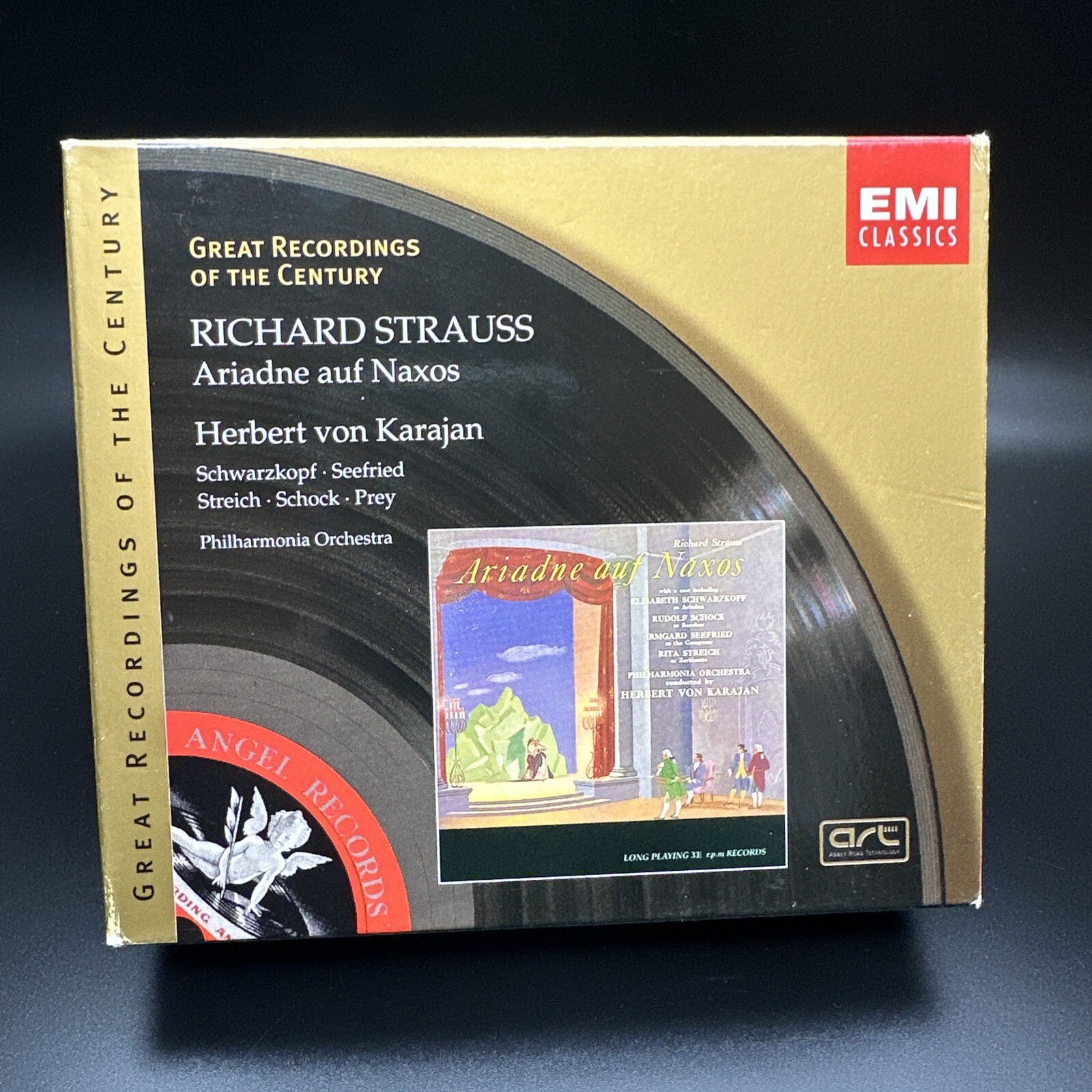 Strauss ARIADNE AUF NAXOS, Karajan Schwarzkopf Seefried [EMI 2 CD Box Set] NM | eBay