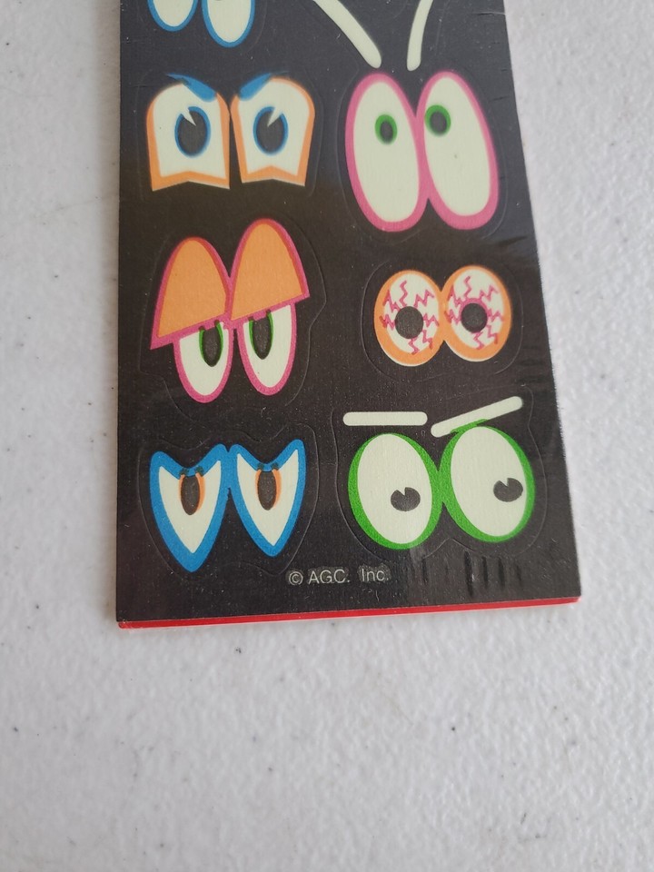 American Greetings Glow In The Dark Stickers Halloween Eyes 2 Sheets ...