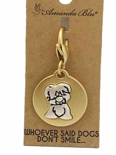 Whoever Said Dogs Don’t Smile Amanda Blue Charm | eBay