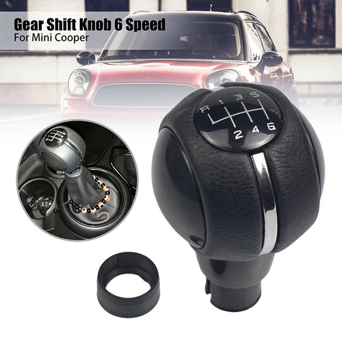6 Speed Manual PU Gear Shift Knob Shifter For Mini Cooper F54 F55 F56 ...