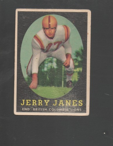 1958 Topps CFL - Jerry Janes #12 (RC) for sale online | eBay