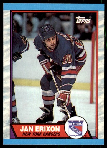 1989-90 TOPPS JAN ERIXON NEW YORK RANGERS #96 | eBay