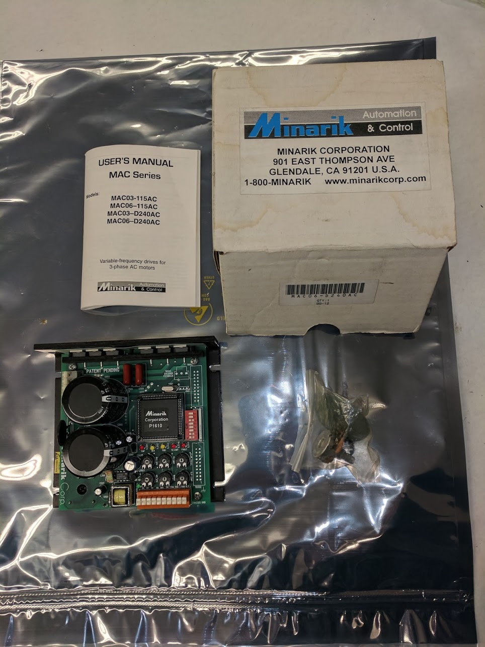 Minarik AC Variable Frequency Drive 1/2 to 3/4 HP Mac06-d240a 3 Phase ...