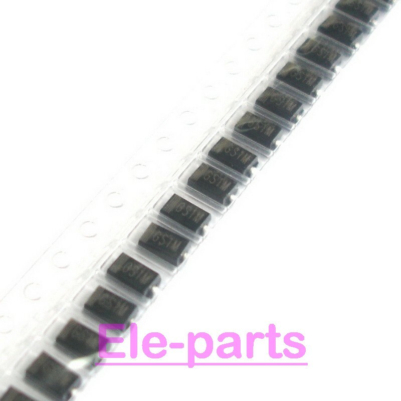 50 PCS GS1M DO-214AC SMA 1 Amp Surface Mount General Purpose Rectifier ...