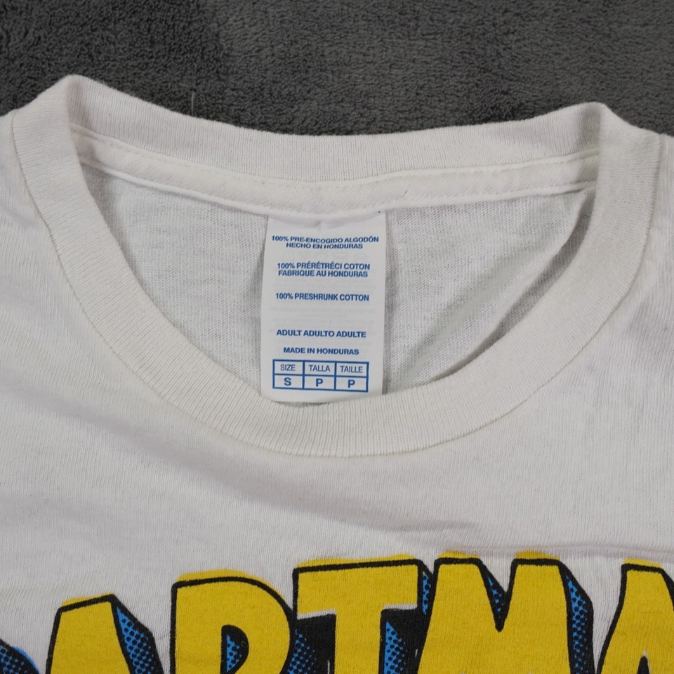 The Simpsons Bart Bartman Mens Small White Shirt Radioactive Man VTG ...