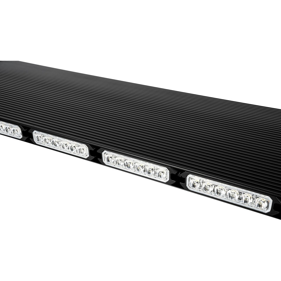 48 Inch 108 Led Strobe Light Bar Amber Response Emergency Beacon Warn ...