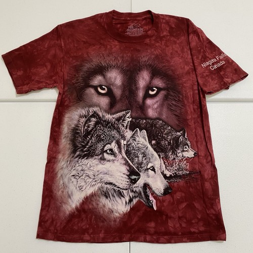The Mountain Wolf Find 9 Wolves 2012 Short Sleeve T-Shirt Size S Red ...