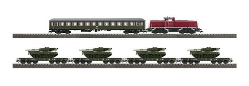 Marklin 4MFOR 21338 Military Train w/Class 290 Loco, Escort Car w/4 ...