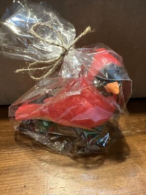 Red Cardinal Figural Wax Candle 5”h x 7”l | eBay