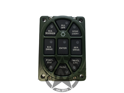 MILITARY TRUCK LED PUSH BUTTON MASTER LIGHT SWITCH 12484558 HMMWV ...