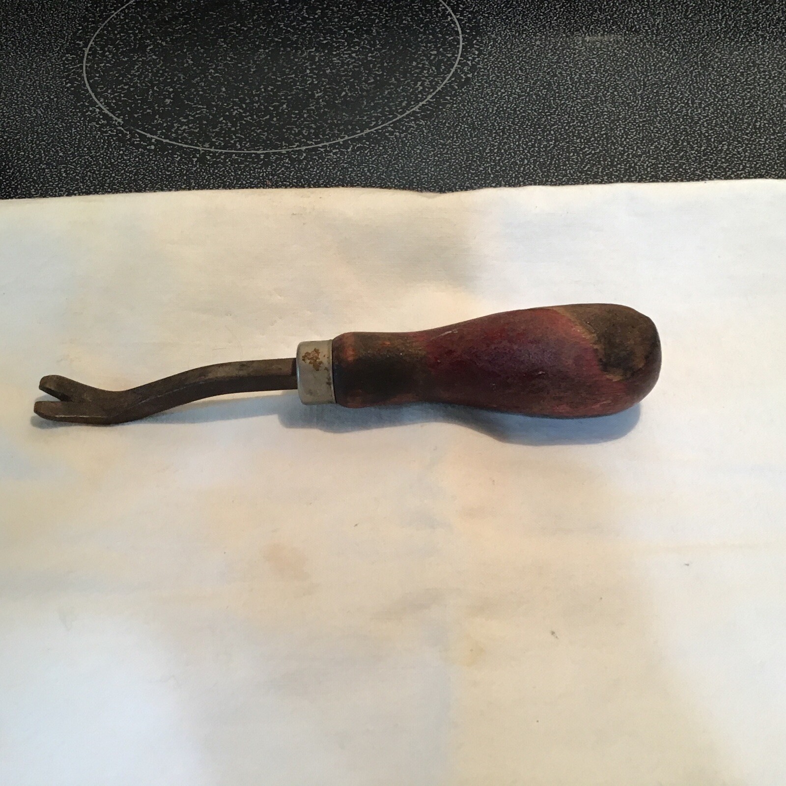 VINTAGE TACK PULLER WOOD HANDLE NAIL PULLER TAC PULLER 6-1/2" | eBay