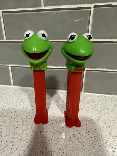 PEZ bow tie variarions- 2 Muppets Kermit the Frog Dispenser Vintage ...