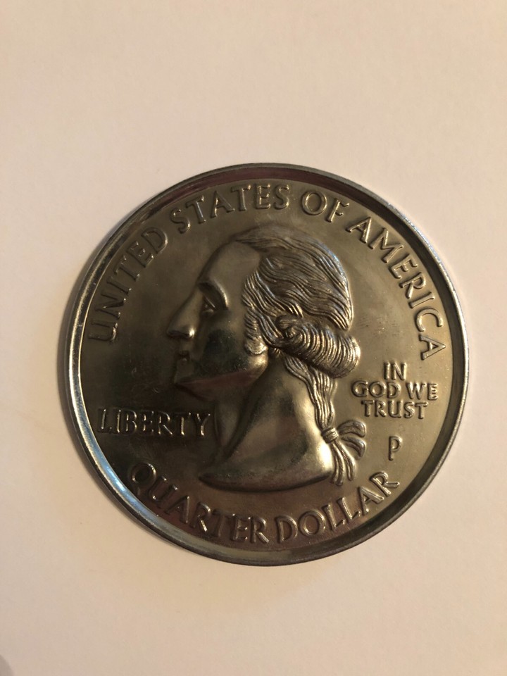 GETTYSBURG PA * SOUVENIR * 3 INCH LARGE COIN * 72nd PA Infantry Civil ...