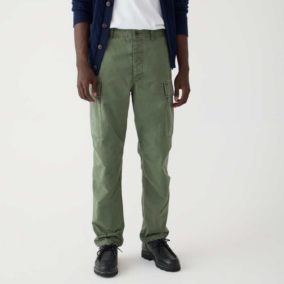 J. Crew Men's Relaxed Fit Cargo Pants in 100% Cotton Ripstop $138 NEW ...