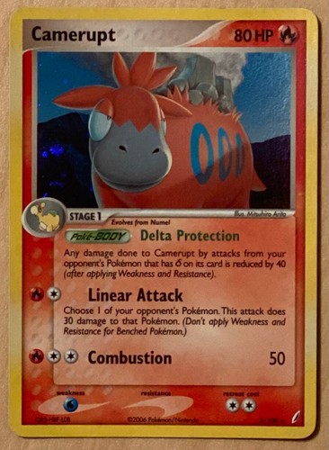 Camerupt #3 Pokemon 2006 Holo TCG Card | eBay
