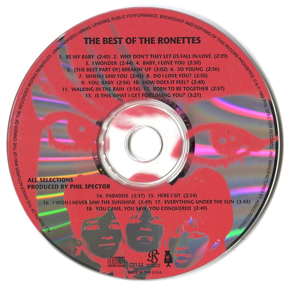 The Best of THE RONETTES CD The Original Phil Spector Hits RONNIE ...