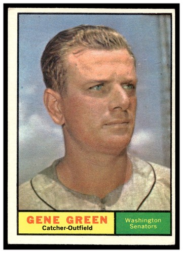 1961 Topps #206 Gene Green VG+ | eBay