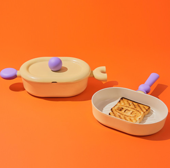 Betterfinger Cookware IH Set (18 Steamer + 24 Hot Pot + 24 Pan + 22 Wok ...