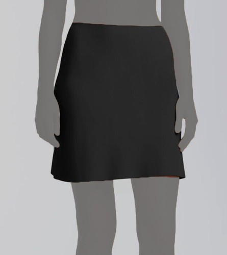 $48 Commando Women's Black Stretch Seamless Smooth Mini Half Slip Size ...