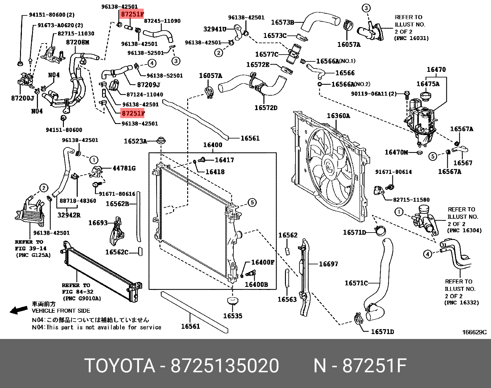 Genuine OE pipe sub-assy, water, 8725135020 for TOYOTA 87251-35020 | eBay