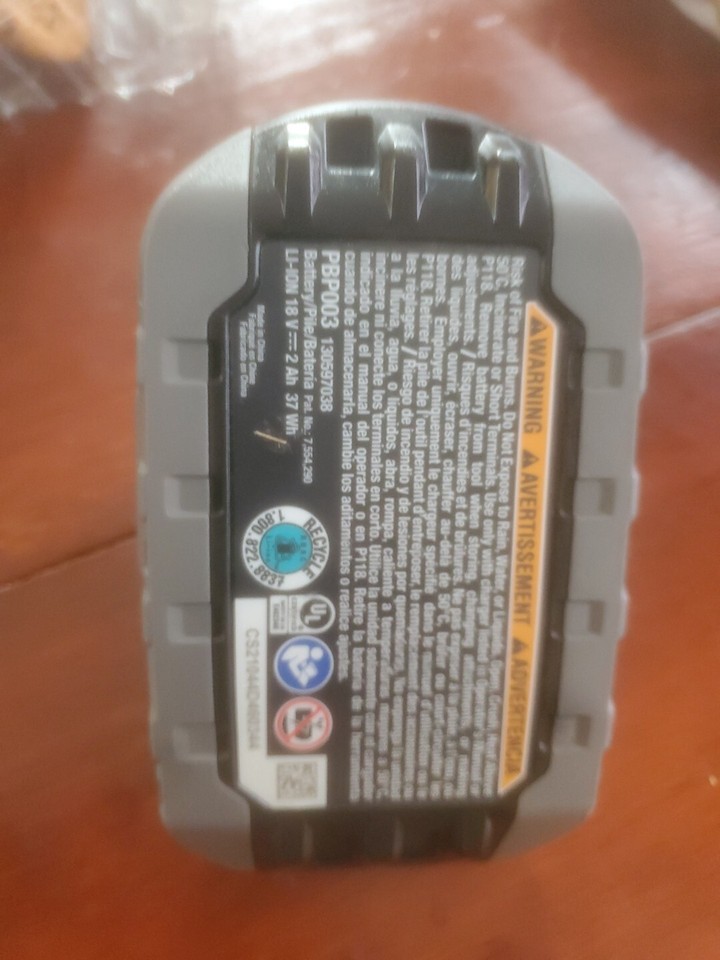 Ryobi PBP003 2Ah 18V Lithium-ion High Performance Battery FREE SHIPPING ...