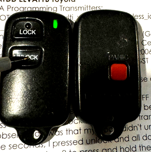 OEM TOYOTA TUNDRA TACOMA CAMRY keyless entry remote car fob transmitter ...