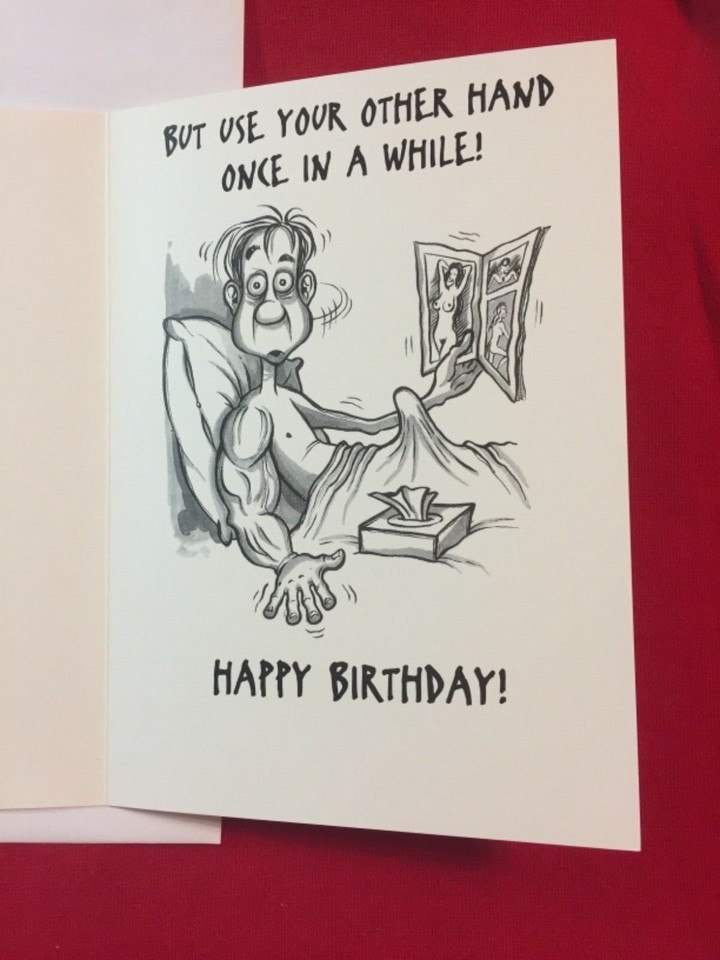 Naughty Greeting Card Funny Humor Sarcastic Joke Birthday Anniversary ...