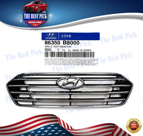 ⭐GENUINE⭐ Front Bumper Radiator Grill for Hyundai Santa Fe 2013-2016 ...