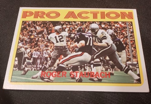 ROGER STAUBACH PRO ACTION 1972 TOPPS #122 VG-EX | eBay
