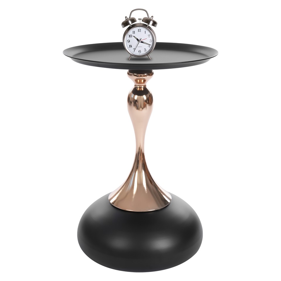 Round Side Table Metal Sofa Small End Table Drink Table for Living Room ...