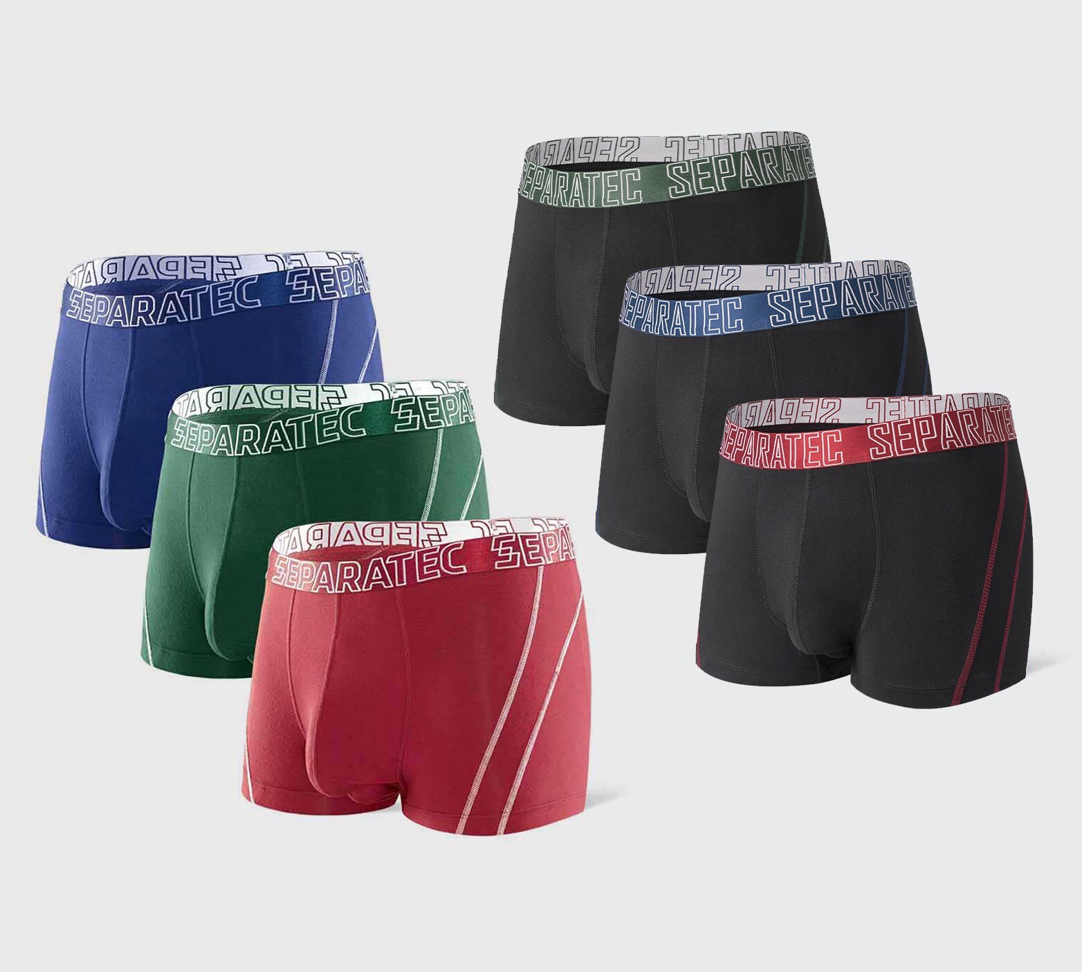 5 Pack Mens Separatec Dual Pouch Micromodal Trunk Boxer Brief M-XL | eBay