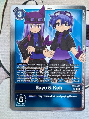 Sayo & Koh Foil Digimon TCG DG296 | eBay
