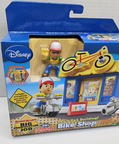 Fisher Price Disney Handy Manny Let's Get Building BIKE SHOP Playset ...