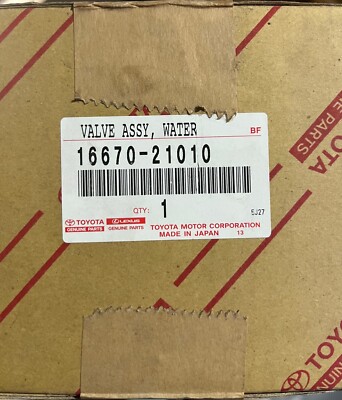 Genuine Toyota Prius Radiator Heater Coolant Water Control Valve 16670 ...