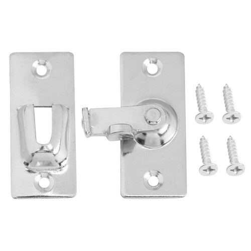 2 Pcs Stainless Steel Door Buckle Slide Latch Lock Gate Bolt 90 Degree ...