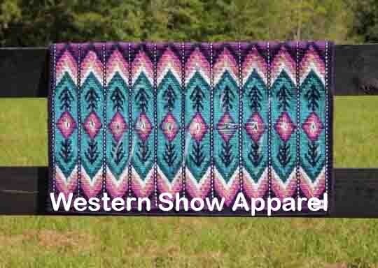 Western show Ranch Pad - Ranch Pad Blanket -Ranch Horse pad - Handmade ...