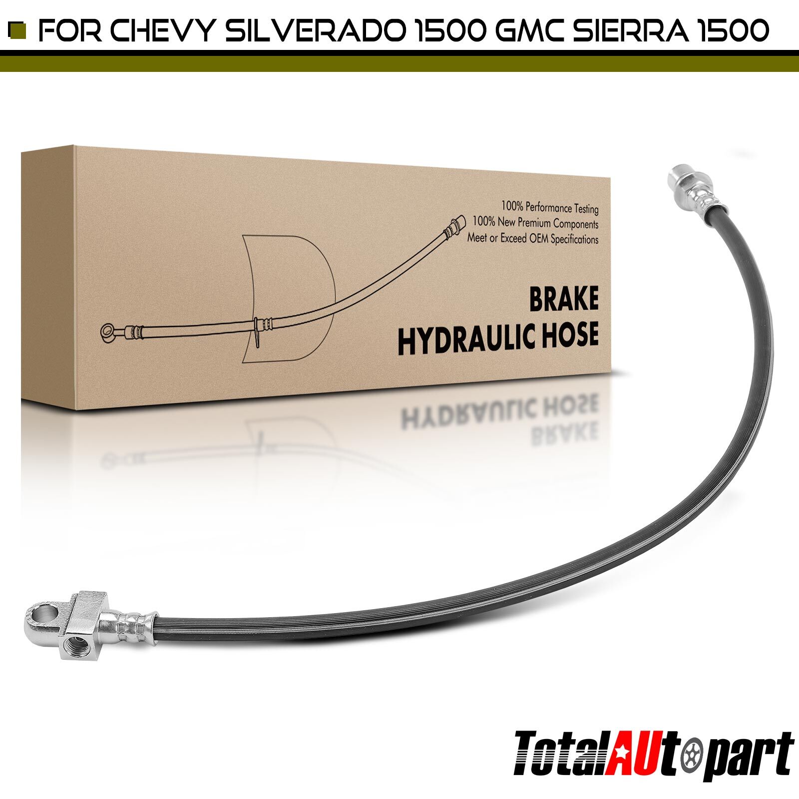1x Brake Hydraulic Hose for Chevrolet Silverado 1500 GMC Sierra 1500 ...