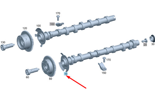 NEW MERCEDES-BENZ E W213 INLET CAMSHAFT A2740500301 ORIGINAL NO DUTY TO ...